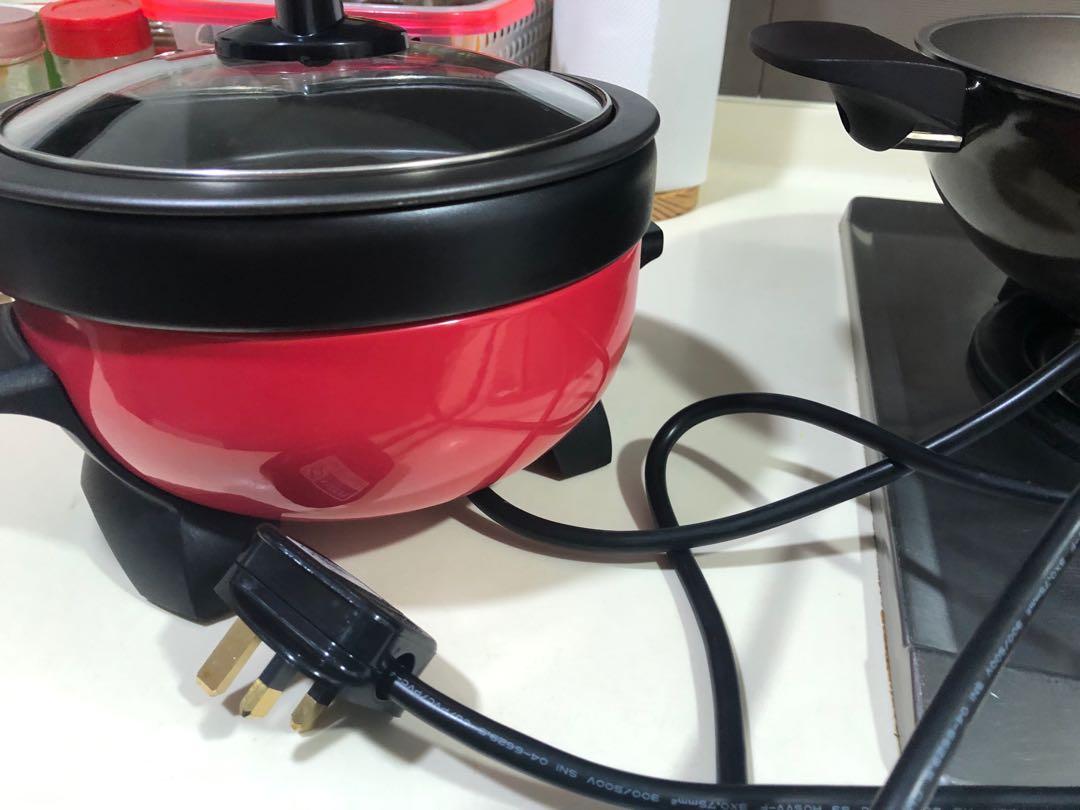 PowerPac 1.1L Multi cooker Steamboat Hot pot with Free BBQ Plate / Non ...