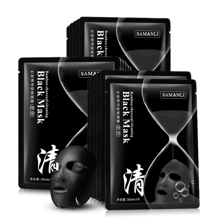 Samanli Bubble Mask Bamboo Charcoal, Beauty & Personal Care, Face, Face ...