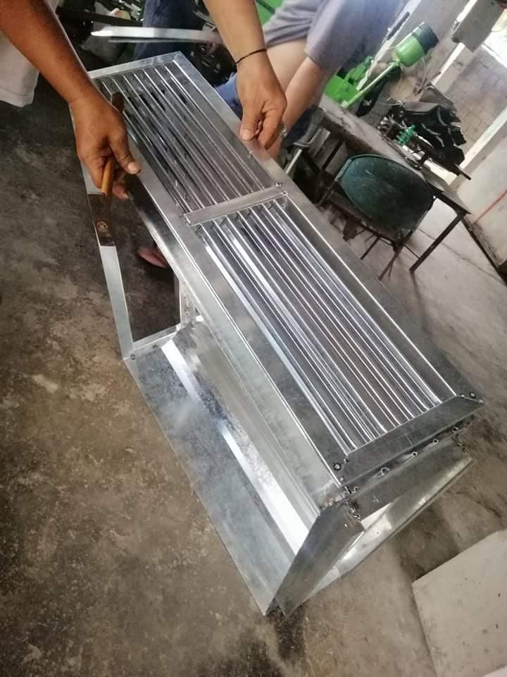 Tables chairs louver grille ducting medical box exhaust plenum box ...