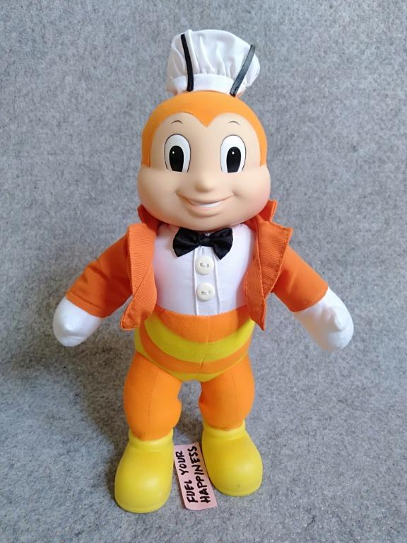 Vintage 1991 Orange Jollibee Doll 11 inches Tall Happy Kids Meal Plush ...