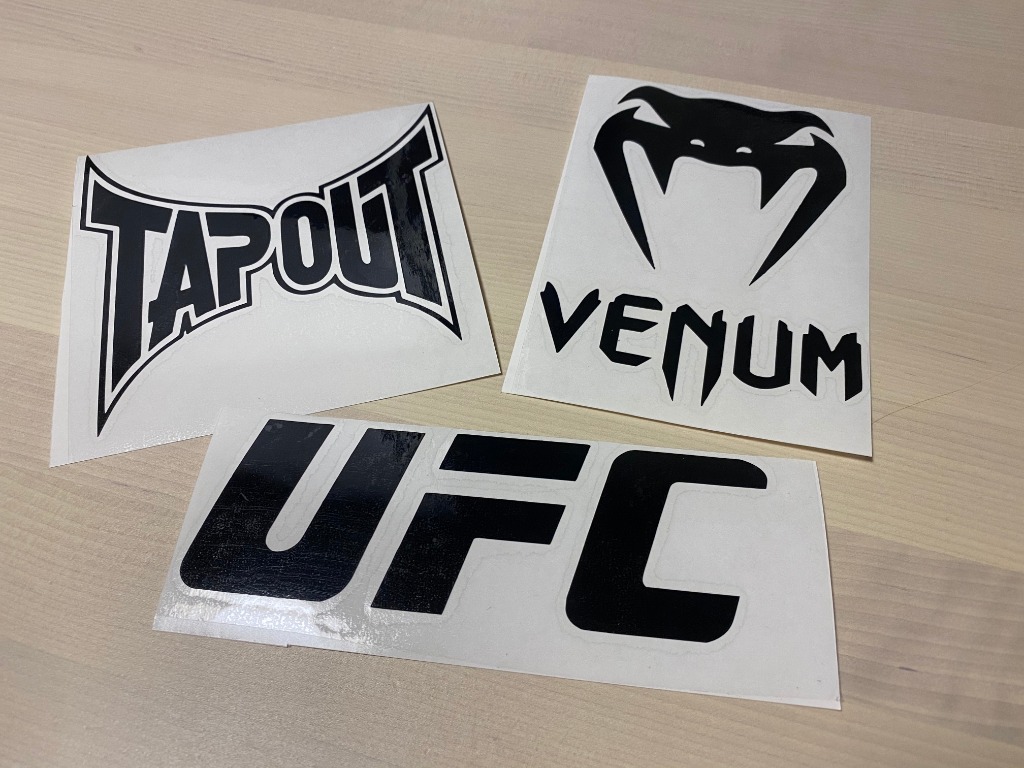Vinyl decal ufc mma waterproof sticker 防水 貼紙 拳擊 終極 格鬥 武術 行李 電腦 行李箱 行李篋 ...