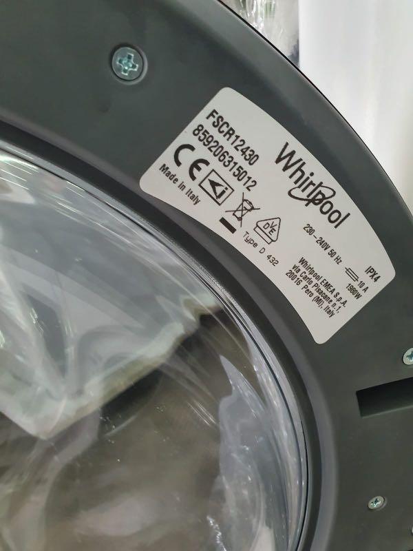 Whirlpool 12kg Front Load Washer FSCR12430, TV & Home Appliances ...