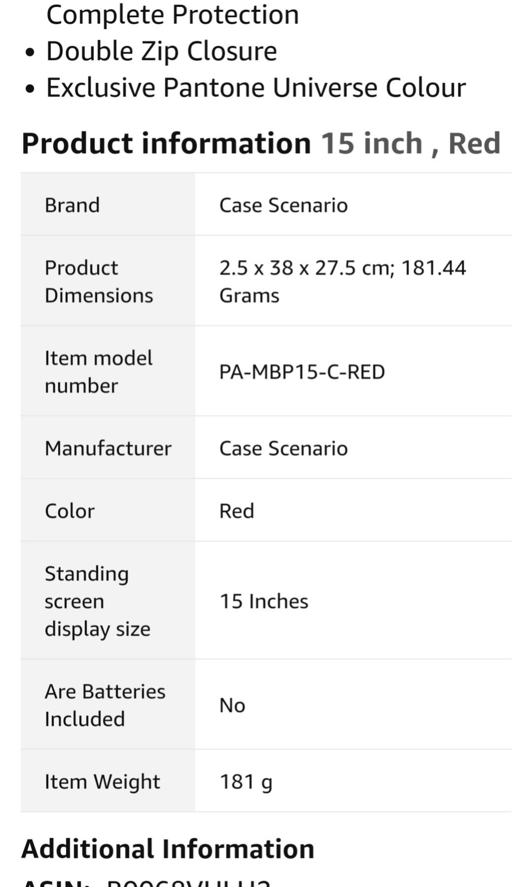 15 inch laptop case pantone, Computers & Tech, Laptops & Notebooks on ...