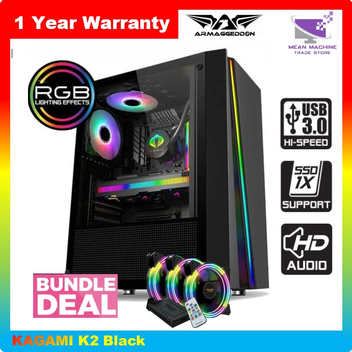 Armaggeddon-Kagami K2 Excellent ATX Gaming PC with RGB Lightning Effect ...