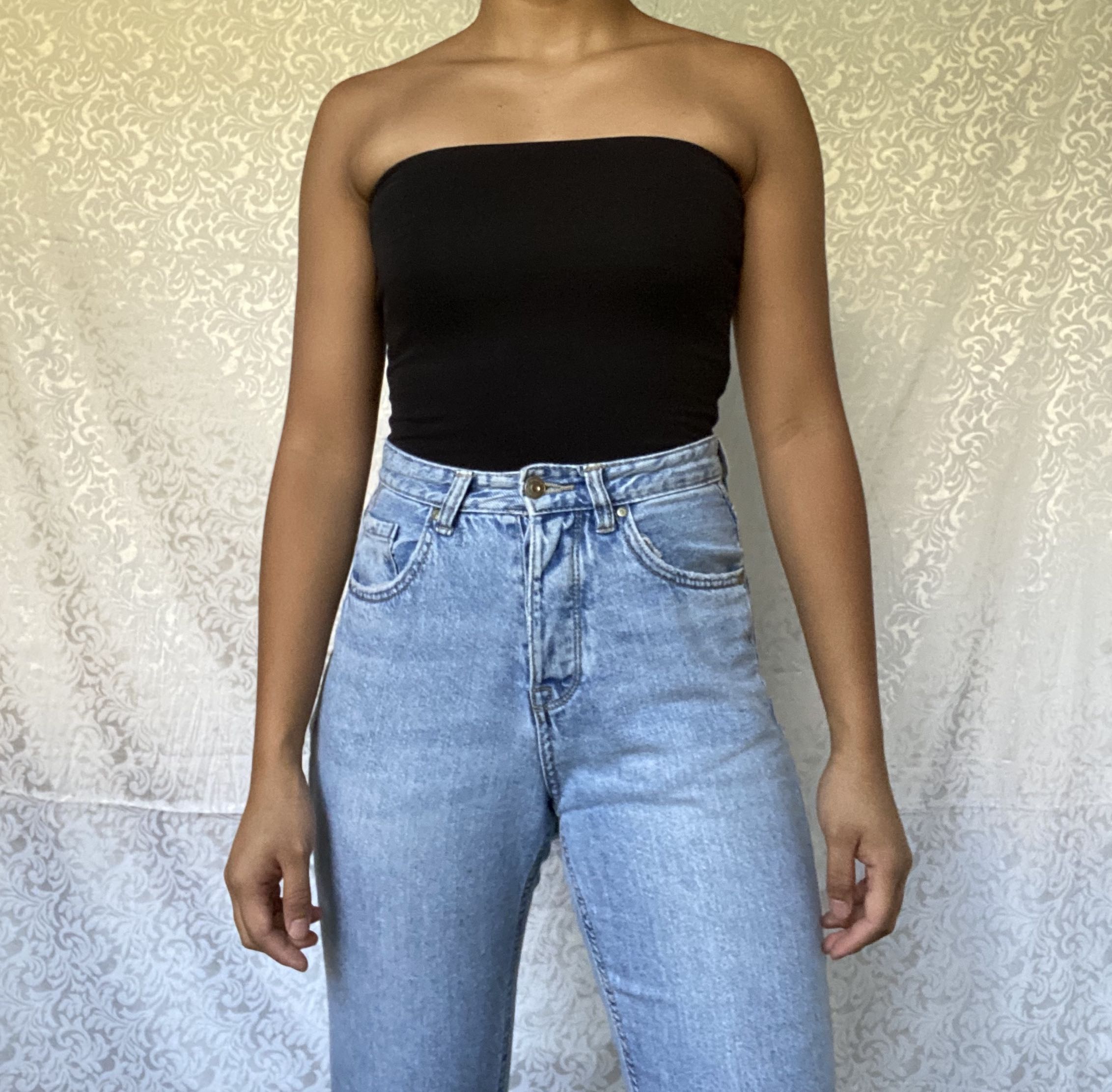 Black Tight Tube Top, Women's Fashion, Tops, Others Tops on Carousell