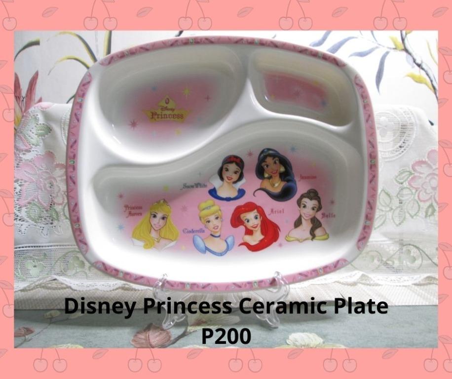 Disney Princess Ceramic Plate, Furniture & Home Living, Kitchenware ...
