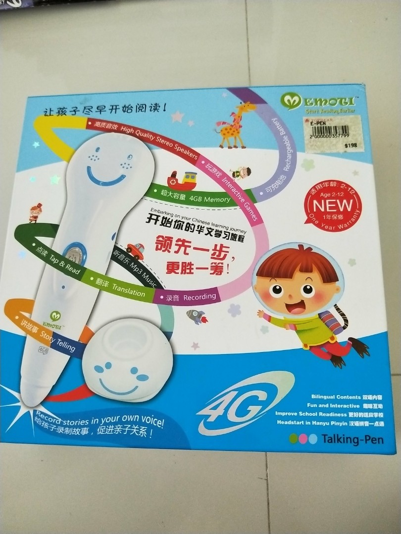 Emoti Talking Pen, Hobbies & Toys, Books & Magazines, Children's Books ...