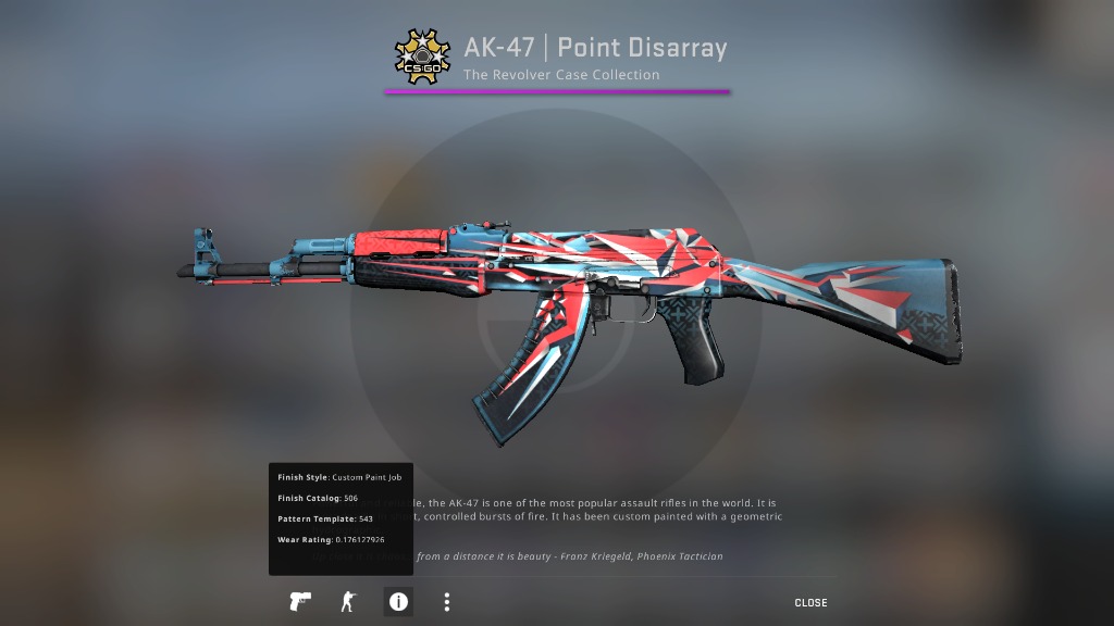 [Fv 0.17]70% Csgo Ak-47 Point Disarray FT, Video Gaming, Gaming ...