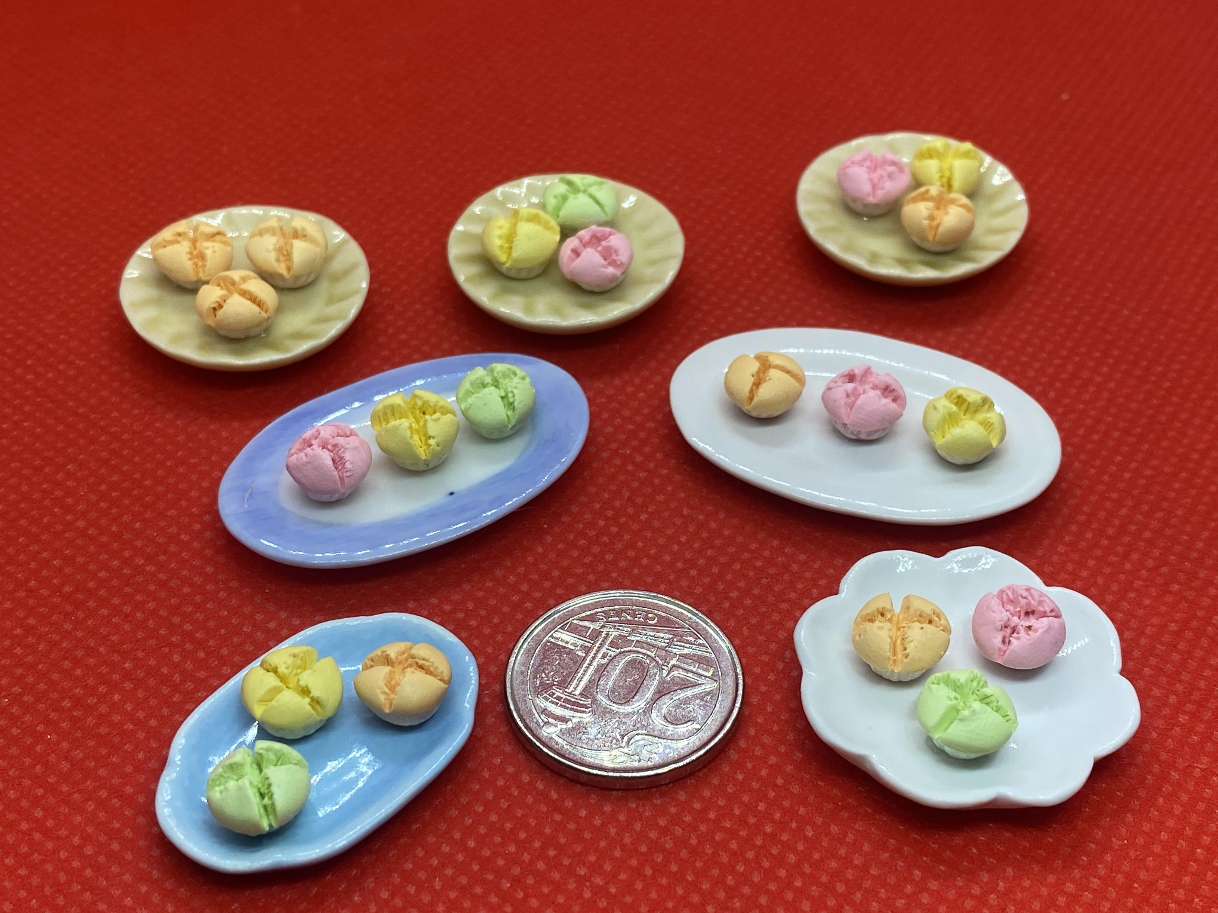 Handmade Miniature Huat Kueh, FA GAO, steamed cake, clay, praying ...