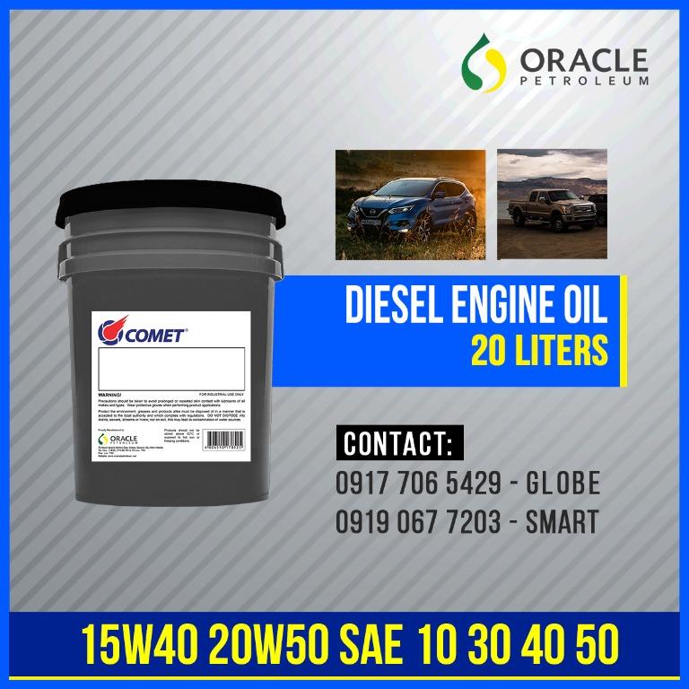 Heavy Duty Diesel Engine Oil 15W40 20W50 SAE 10 30 40 50 PAIL 20L, Car ...