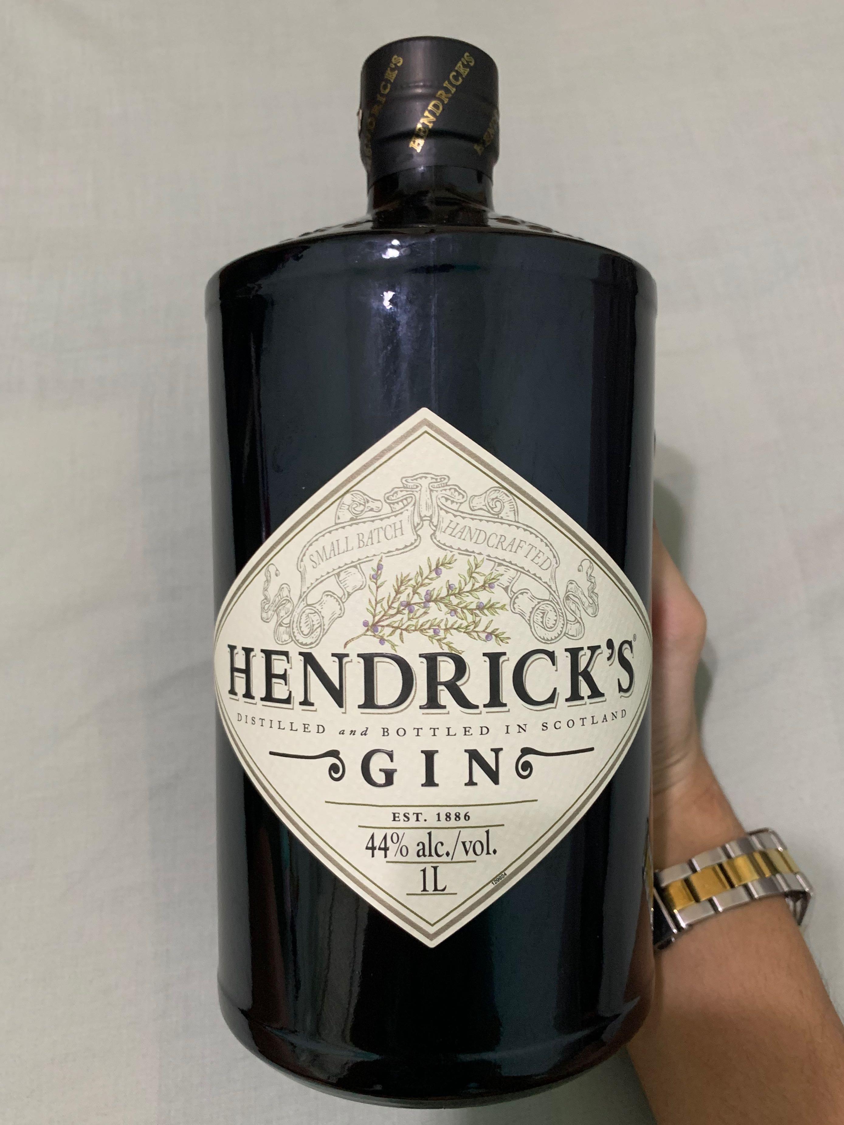 Hendricks Gin One Litre, Food & Drinks, Alcoholic Beverages on Carousell