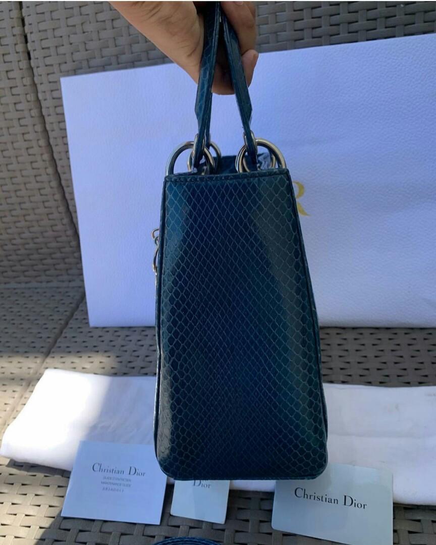 Lady dior snake skin on Carousell