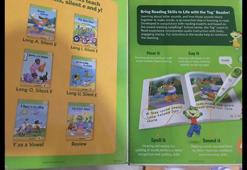 Leapfrog learn to read (book set 2) Long Vowel (include normal mailing ...