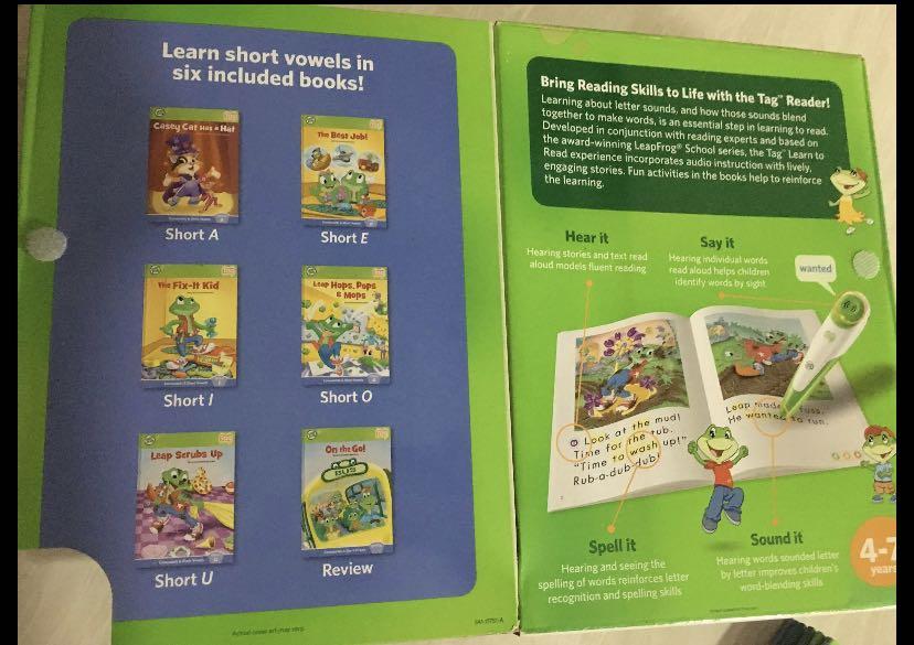 Leapfrog Learn to Read book set 1(short vowels) (include normal mailing ...