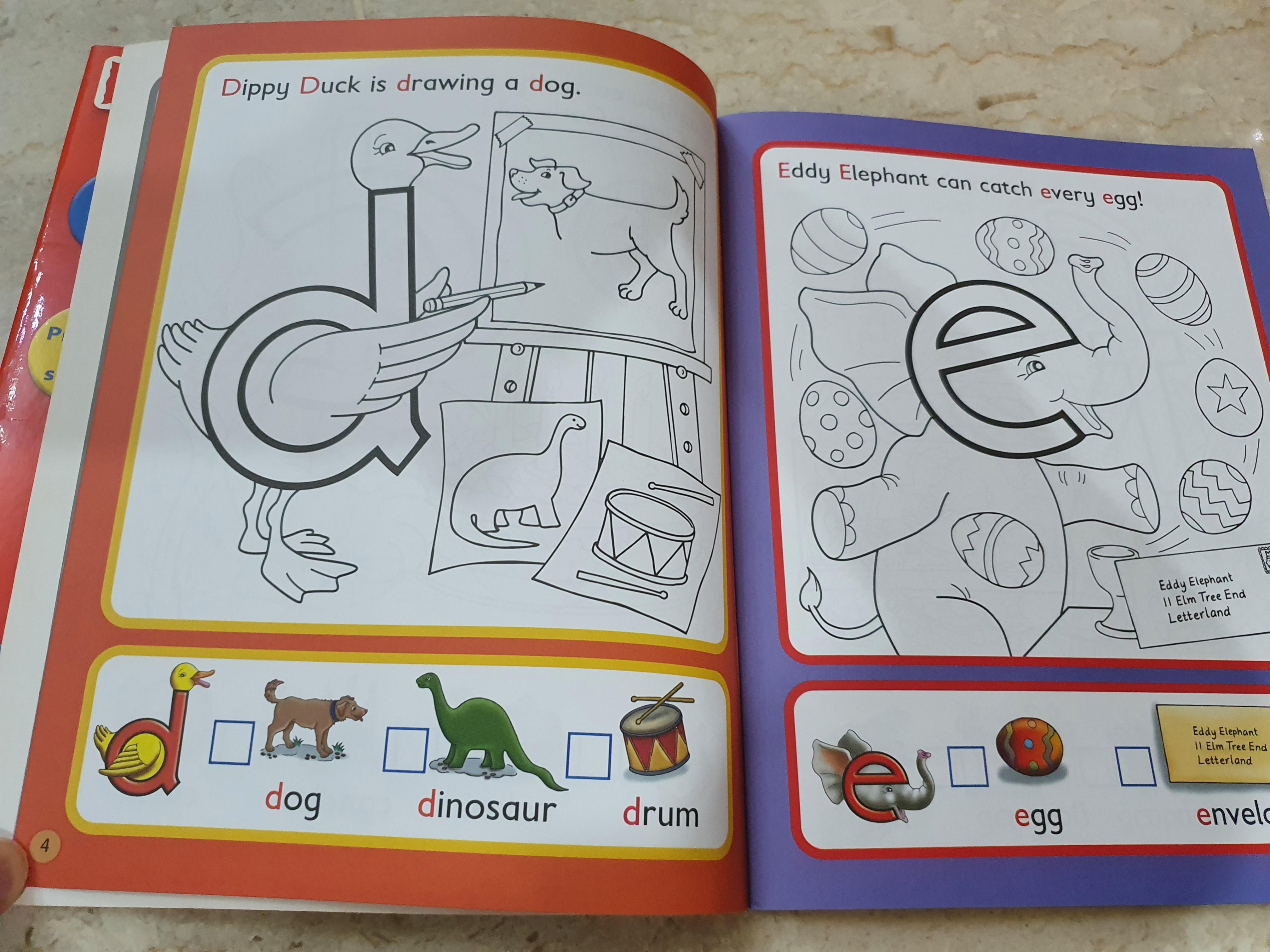 Letterland activity books for Age 3 & 4, Hobbies & Toys, Books ...