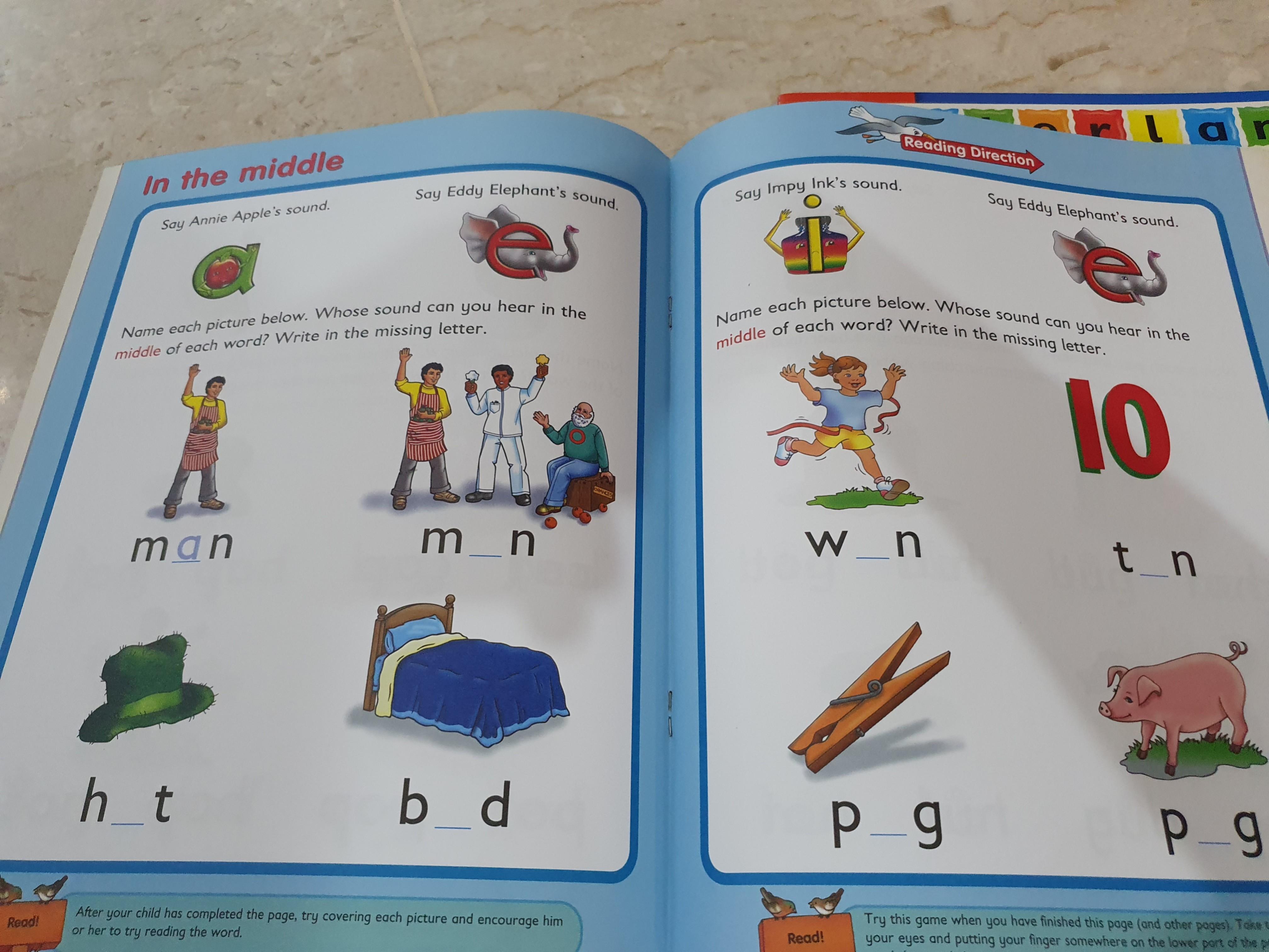 Letterland activity books for Age 3 & 4, Hobbies & Toys, Books ...