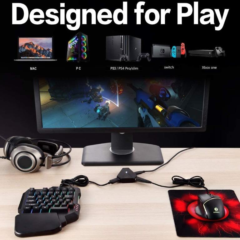 M131 ZJFKSDYX C91 Pro Gaming Keyboard and Mouse with Video Game for PS4 ...