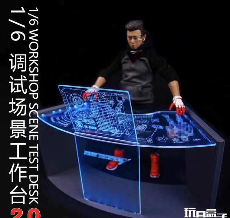 MARVEL AVENGERS TOYSBOX TONY STARK IRON MAN WORKSHOP WORK DESK NON SHF ...
