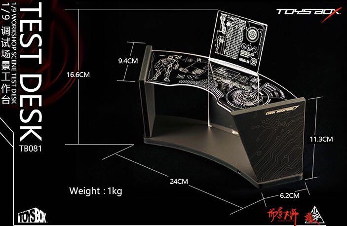 MARVEL AVENGERS TOYSBOX TONY STARK IRON MAN WORKSHOP WORK DESK NON SHF ...