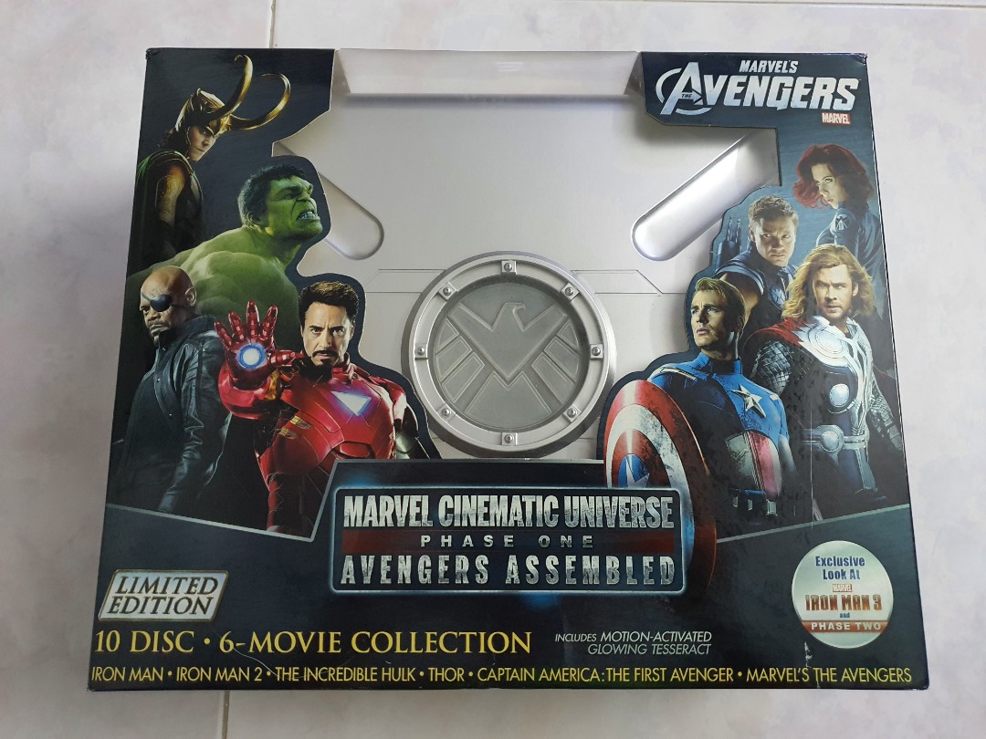 Marvel Cinematic Universe Phase One Blu-Ray Collection (MCU, Avengers ...