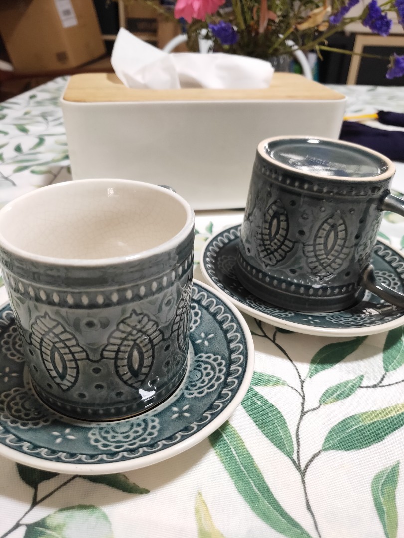 Mediterranean style tea set, Furniture & Home Living, Kitchenware ...