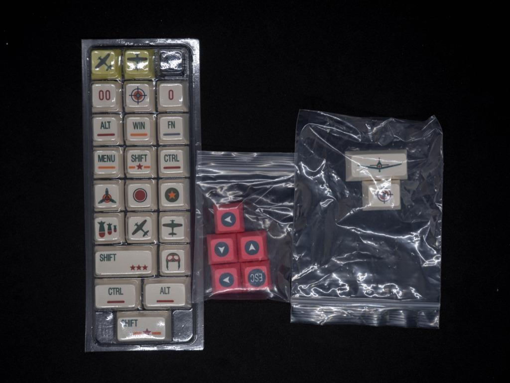 Mitsubishi Zero Fighter PBT Keycaps / Gameboy Retro Keycaps Full Set ...