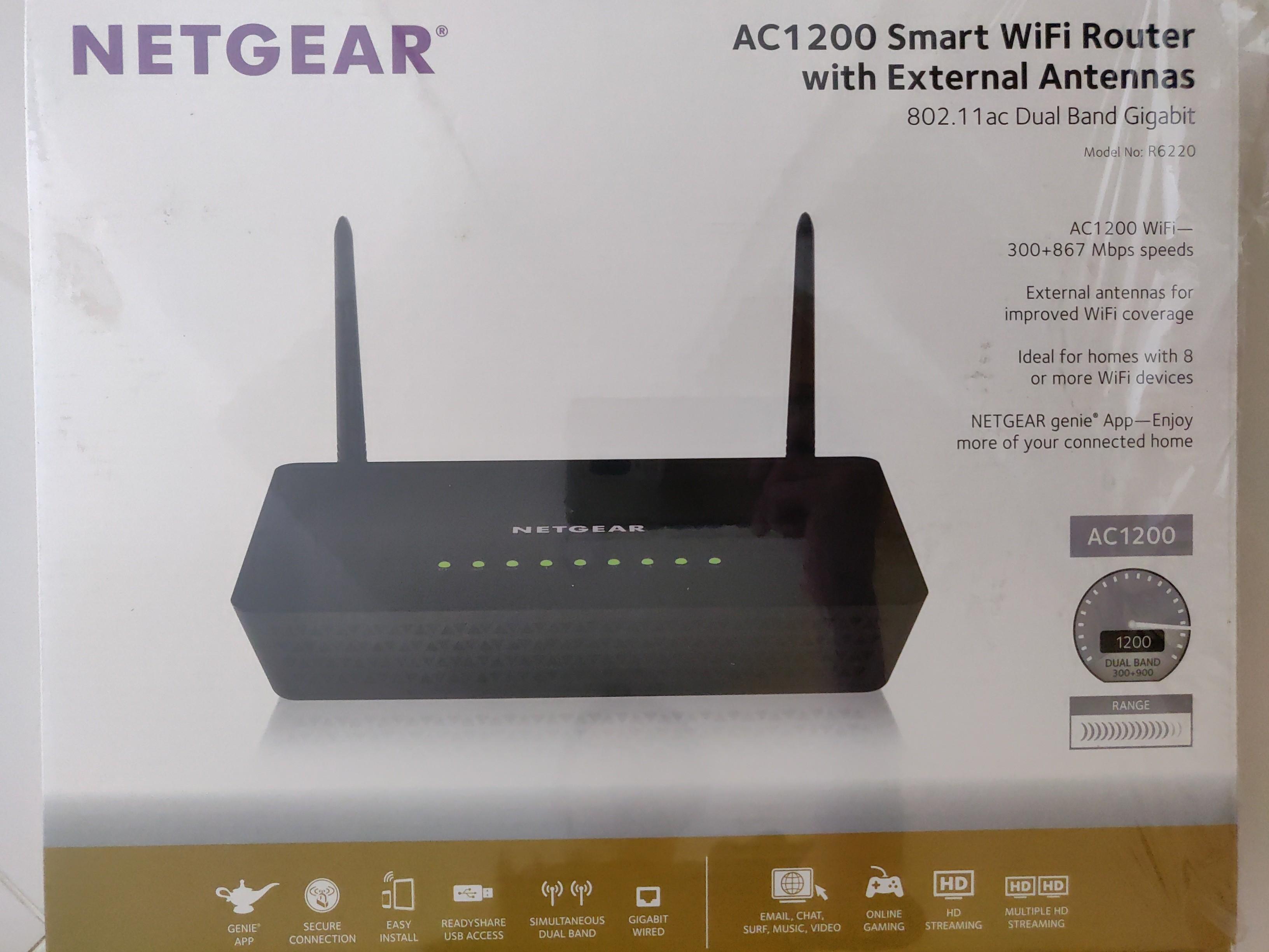 Netgear AC 1200 Router, Computers & Tech, Parts & Accessories ...