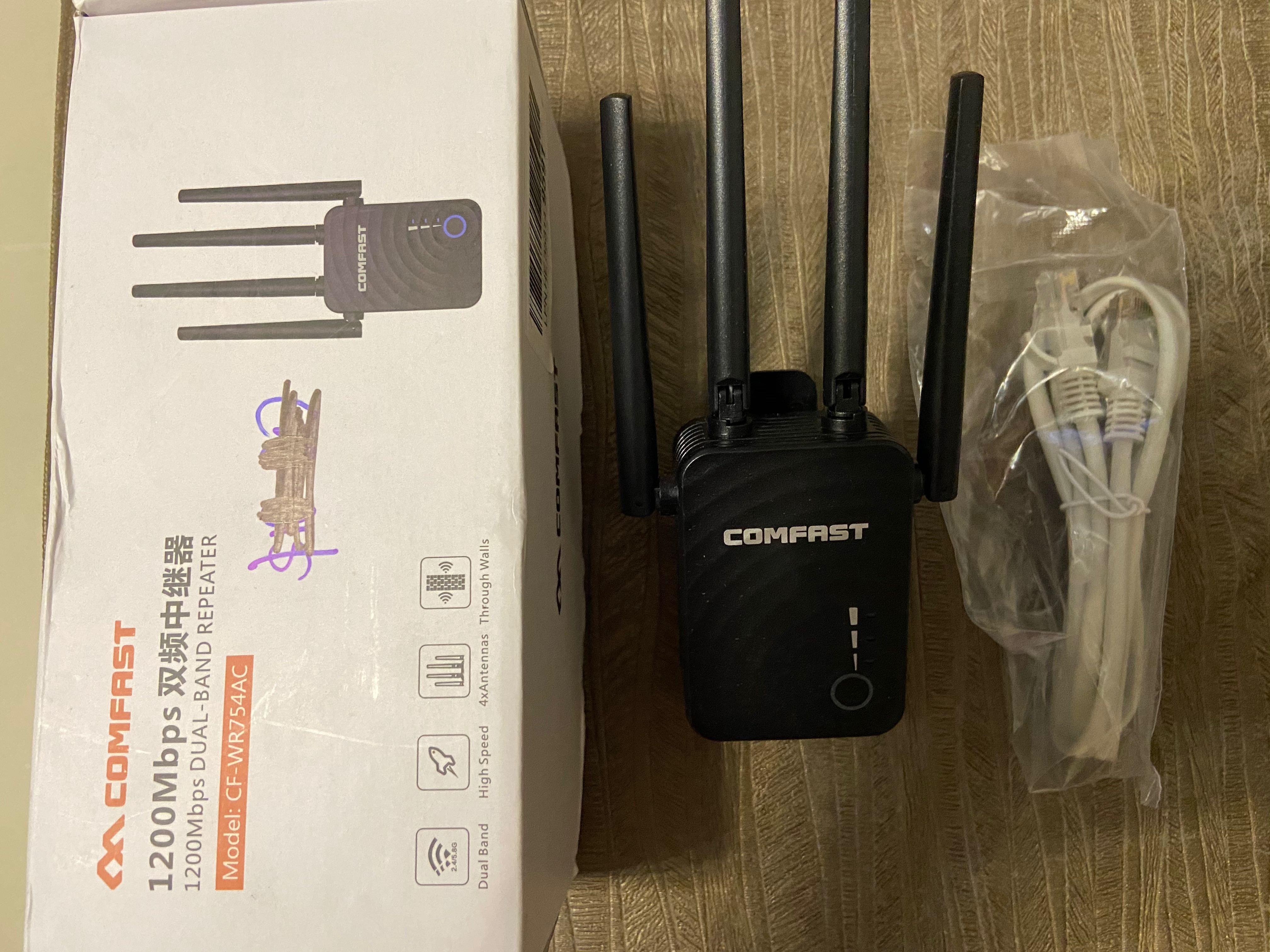 Comfast CF-WR754AC Repeater COMFAST WIFI 2.4G&5G dual frequency ...