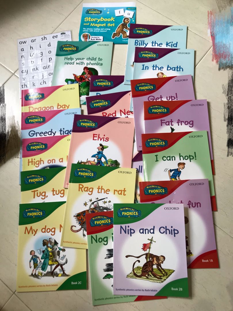Oxford Phonics kids storybook (complete set), Books & Stationery ...