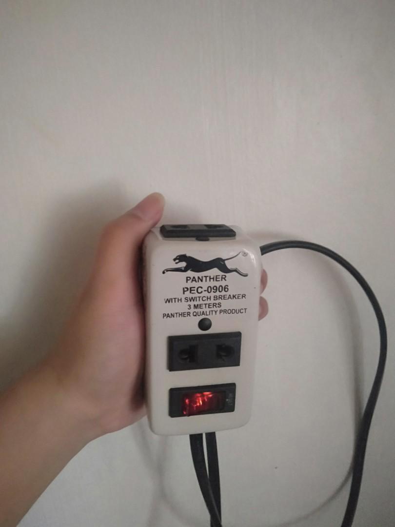 Panther 3m Extension Cord, TV & Home Appliances, Electrical, Adaptors ...