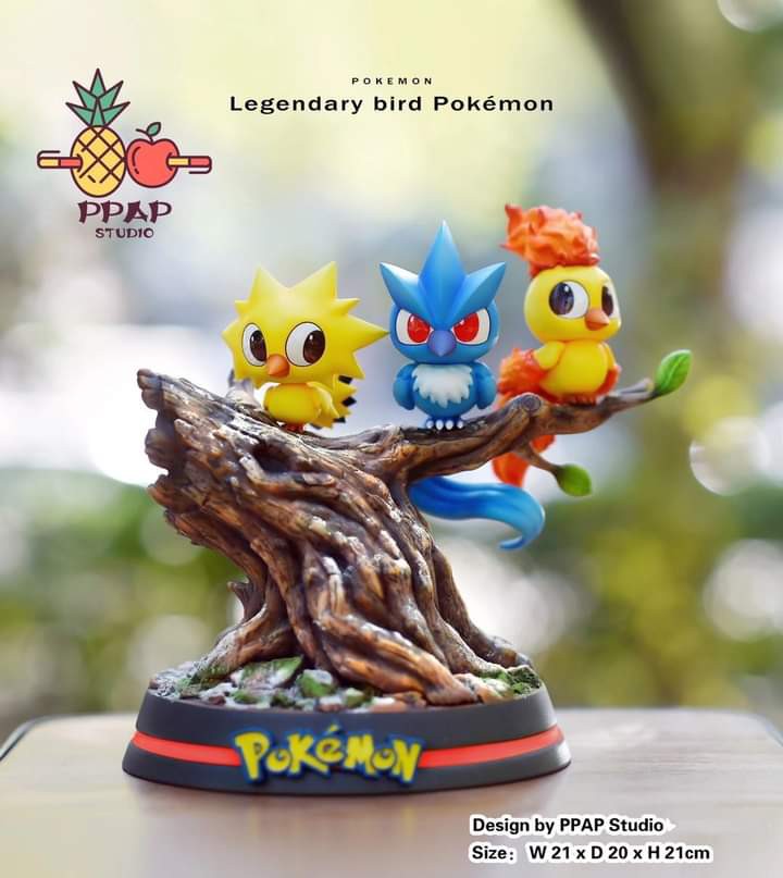 [PO] PPAP STUDIO Pokemon Statue Legendary Birds Moltres Articuno Zapdos ...