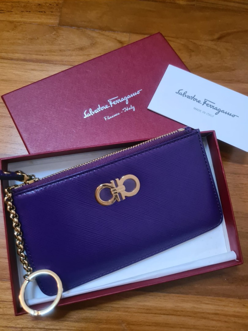 Salvatore ferragamo coin/card holder, Luxury, Bags & Wallets on Carousell