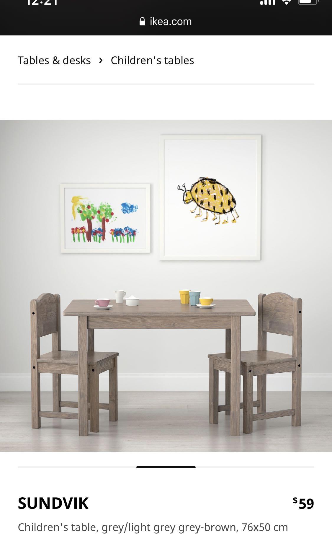 Sundvik Children Table, Babies & Kids, Baby Nursery & Kids Furniture ...