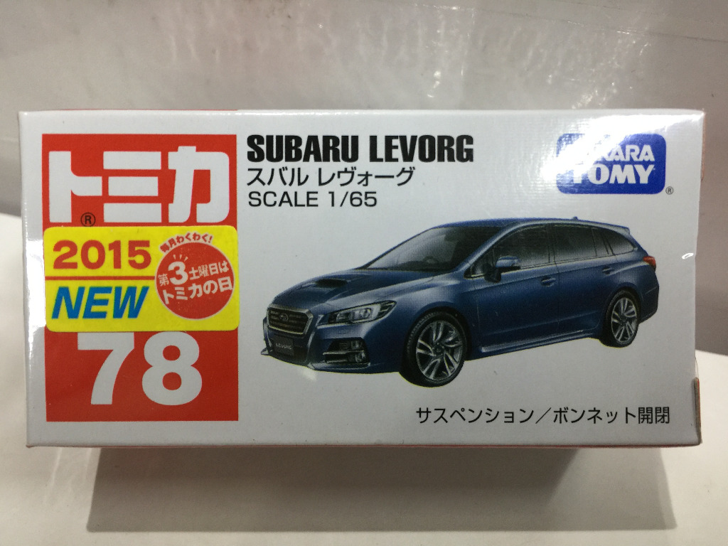 TAKARA TOMY TOMICA 78 1/65 SUBARU LEVORG (82474) (C819-224), 興趣及遊戲, 玩具 ...