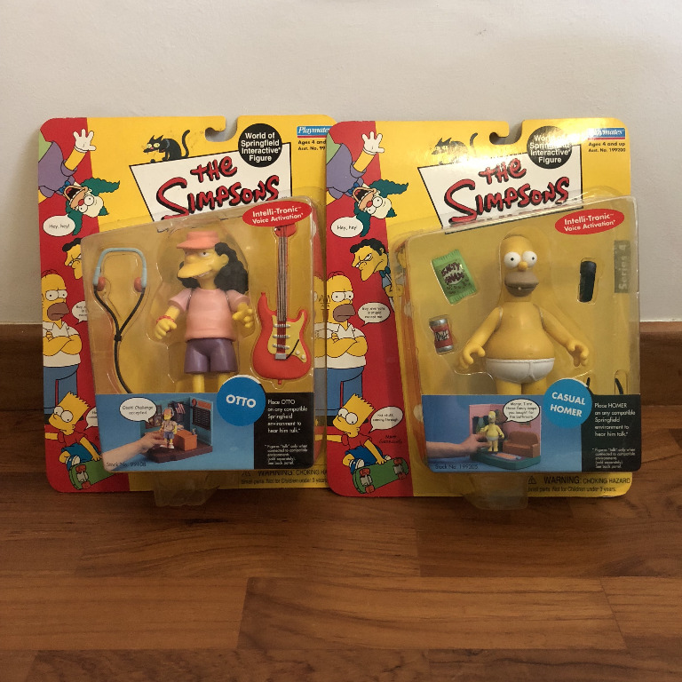 The Simpsons - Otto and Homer Simpson Series 3 and Series 4 NT ...
