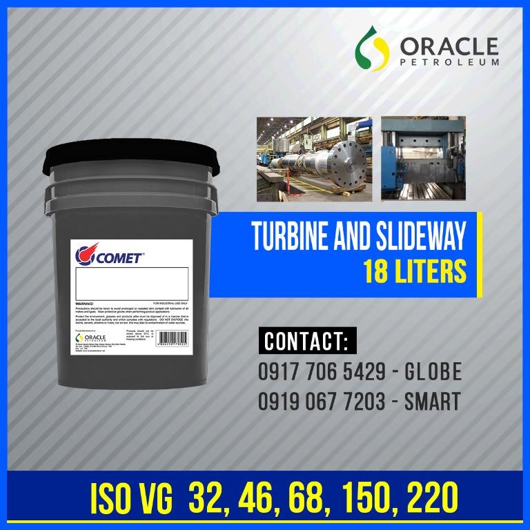 Turbine and Slideway Oil ISO VG 32 46 68 150 220 PAIL 18L, Car Parts ...