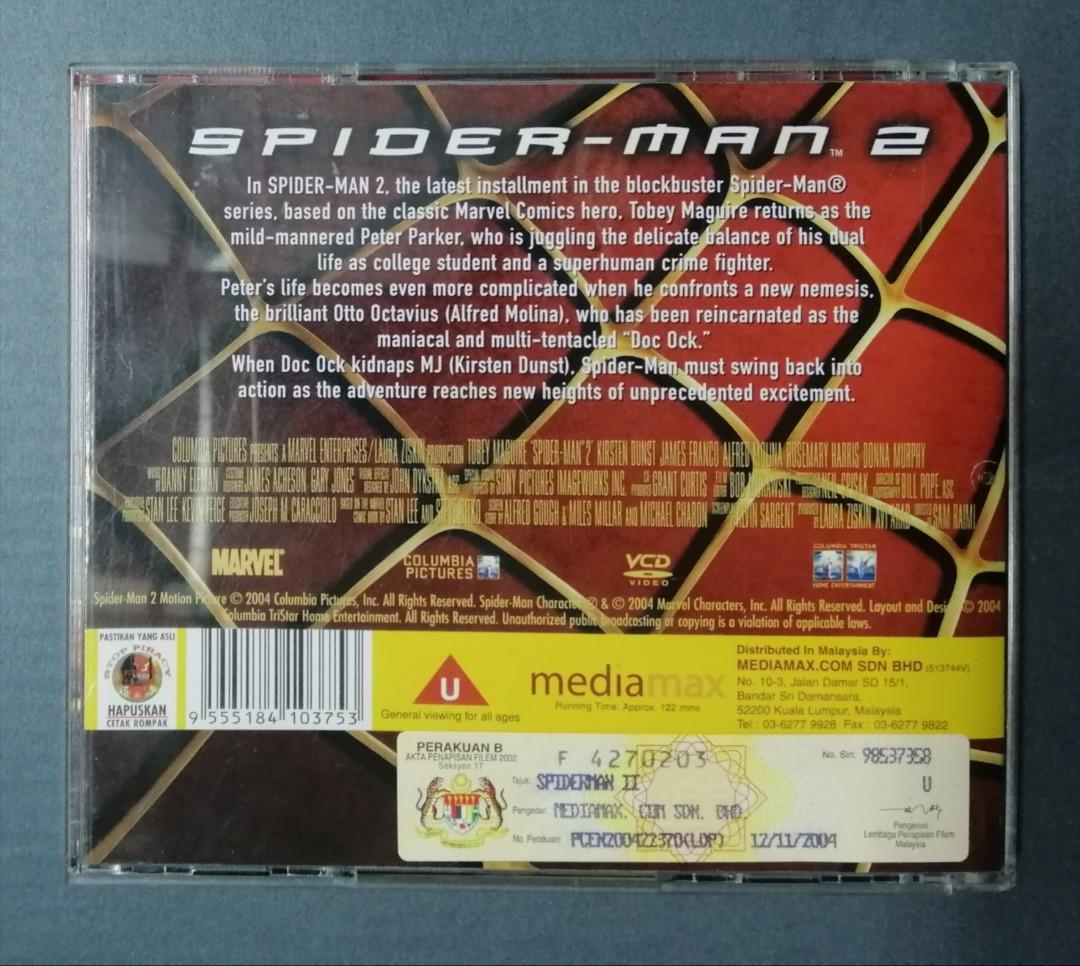 VCD- SPIDER MAN2 (2004), Hobbies & Toys, Music & Media, CDs & DVDs on ...
