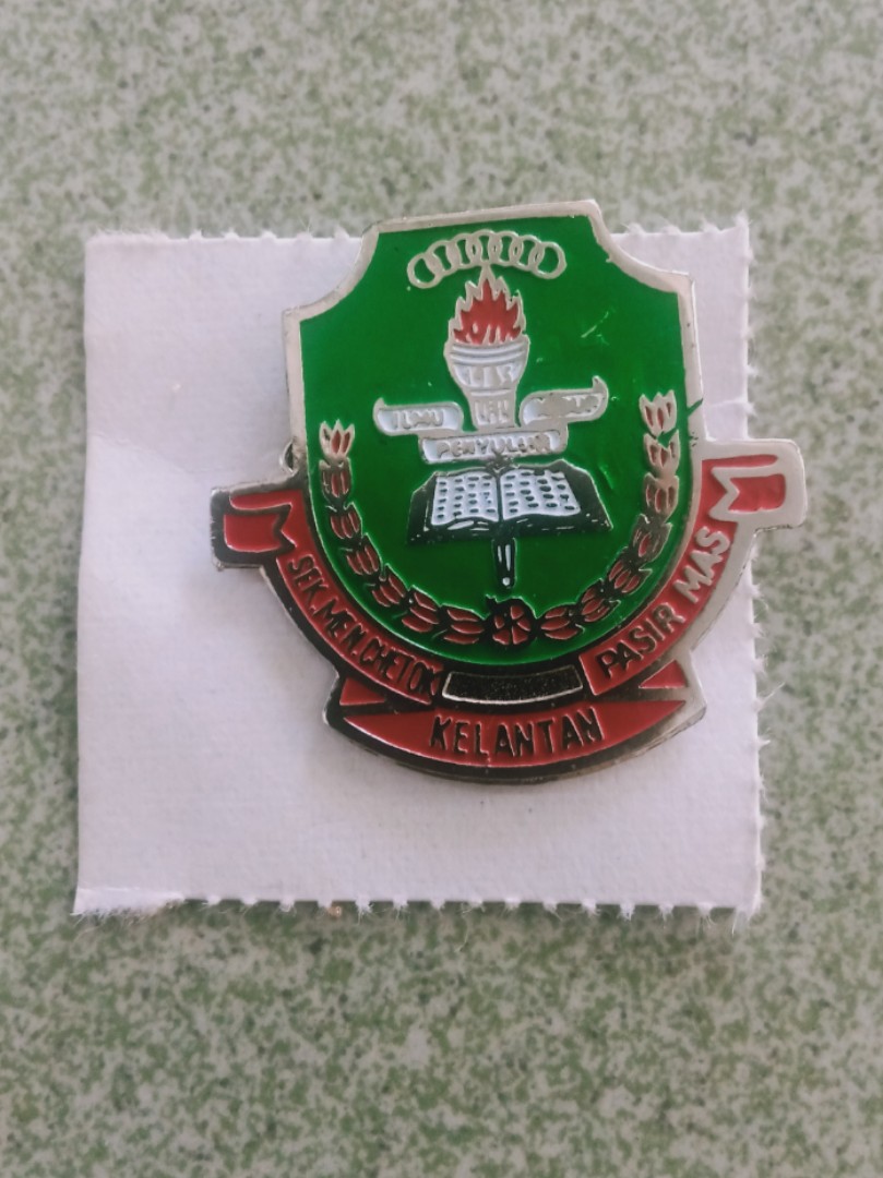 Vintage Metal Badge/Lencana Sekolah Besi Lama - Sekolah Menengah Chetok ...