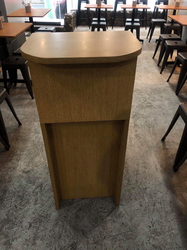 Wooden Counter/Lectern, Furniture & Home Living, Furniture, Shelves ...