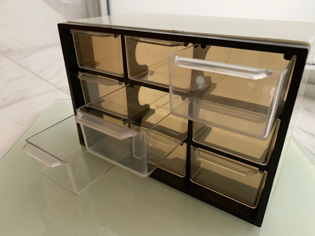 Acrylic Transparent Drawer Storage Box, Everything Else on Carousell