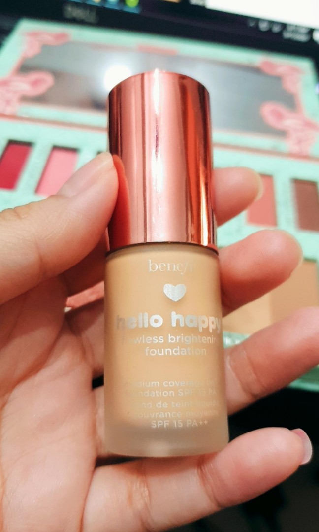 Benefit Hello Happy Flawless Brightening Foundation (Shade 03) - MINI ...
