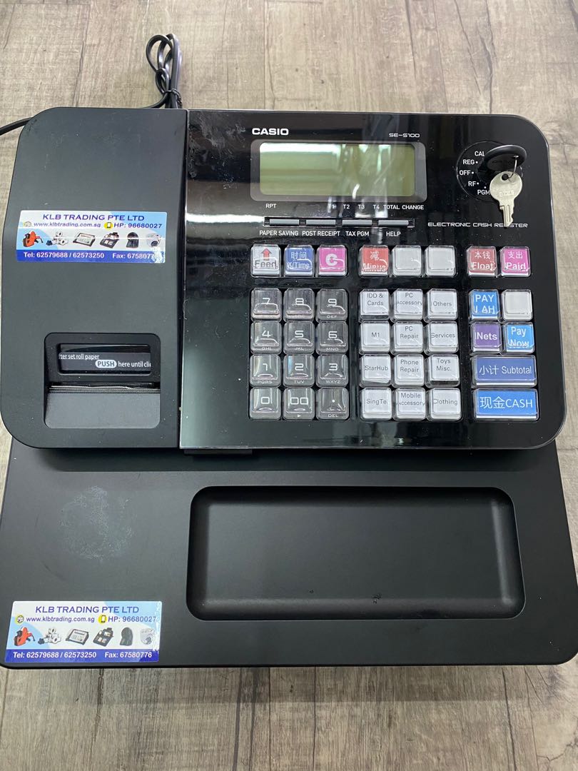 Casio SE-S100 Cash Register Cashier, Computers & Tech, Office ...