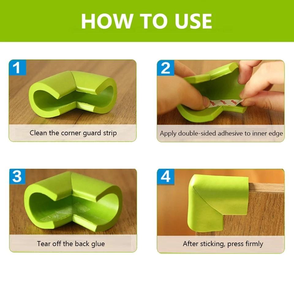 Child Proof Table Corner Foam Guard Bumper, Babies & Kids, Infant ...