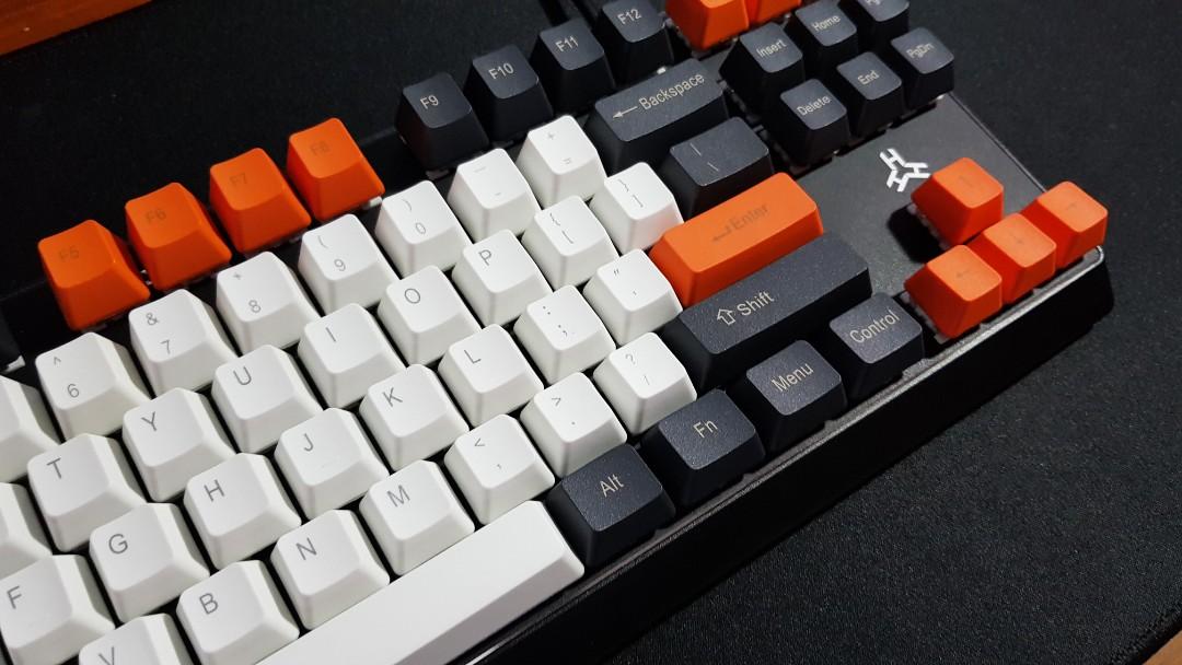 Complete NEW PBT Carbon key cap set (carbon set carbon keys) cream ...