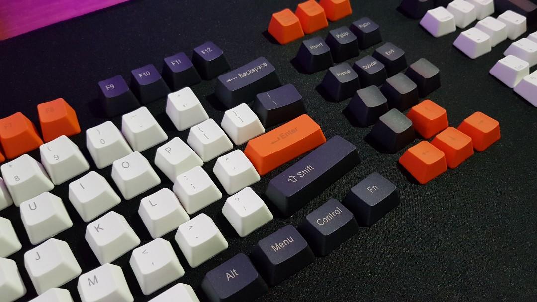 Complete NEW PBT Carbon key cap set (carbon set carbon keys) cream ...