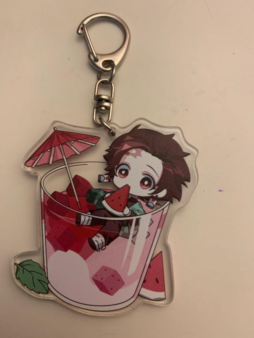 demon slayer tanjiro keychain, Entertainment, J-pop on Carousell
