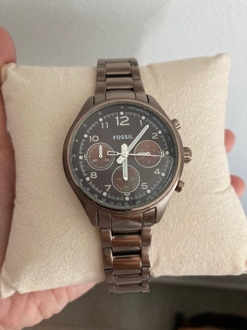 Fossil CH2811 Flight Brown Dial Brown Stainless Steel Watch, Women's ...