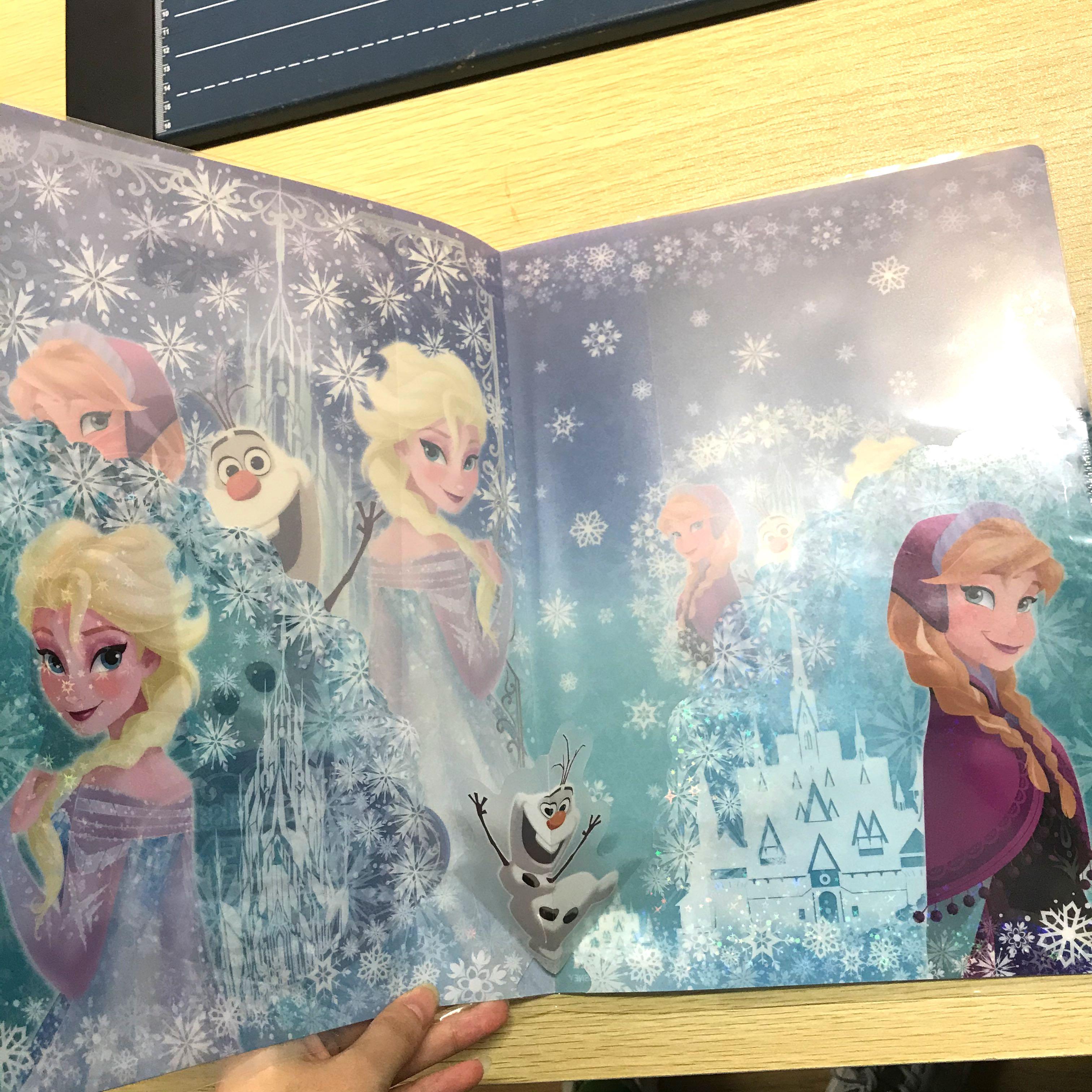 Frozen a4 file 5個 Elsa Anna olaf Disneyland tokyo, 興趣及遊戲, 手作＆自家設計, 文具 ...