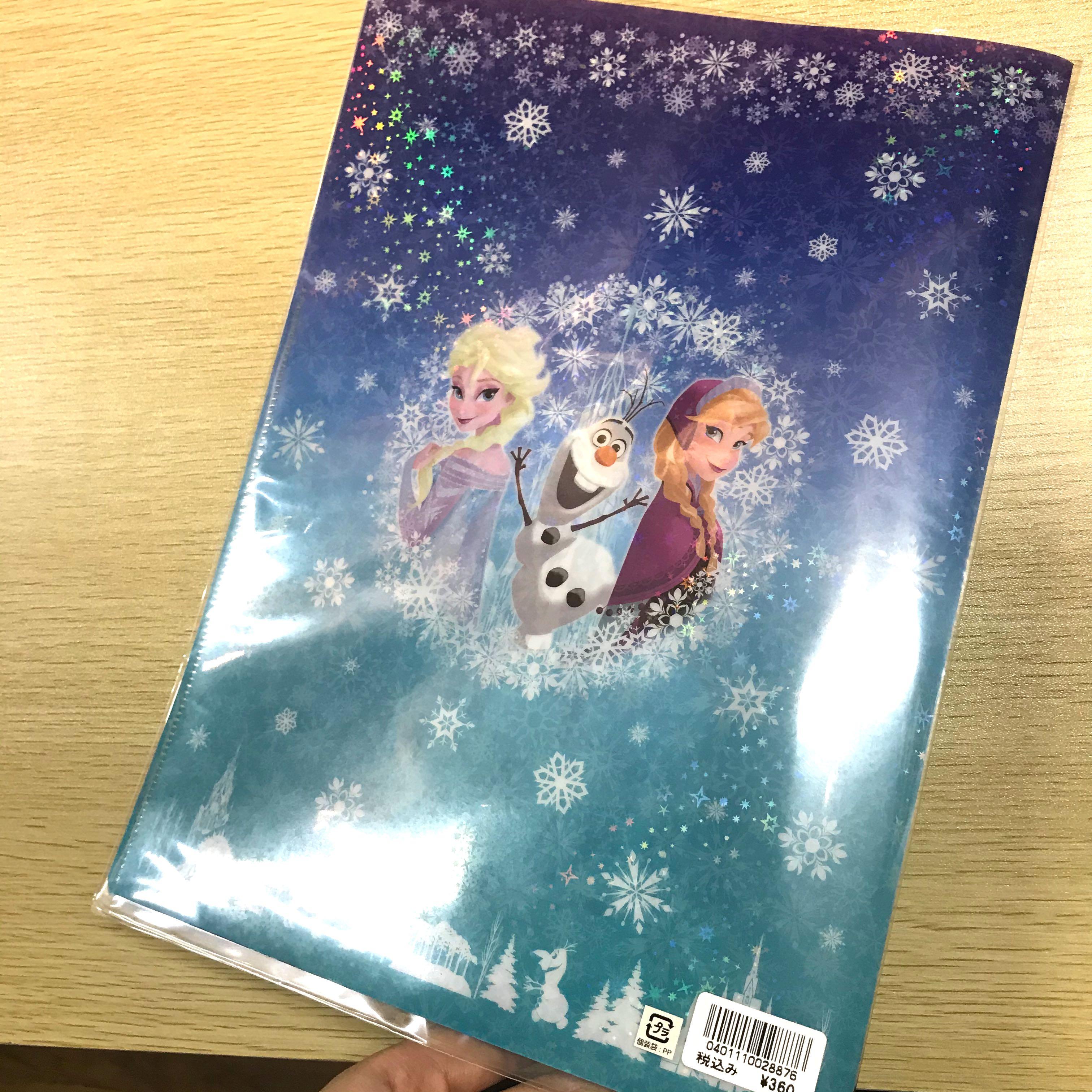 Frozen a4 file 5個 Elsa Anna olaf Disneyland tokyo, 興趣及遊戲, 手作＆自家設計, 文具 ...