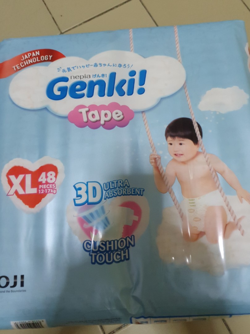 Genki Diapers: XL (Tape), Babies & Kids, Bathing & Changing, Diapers ...